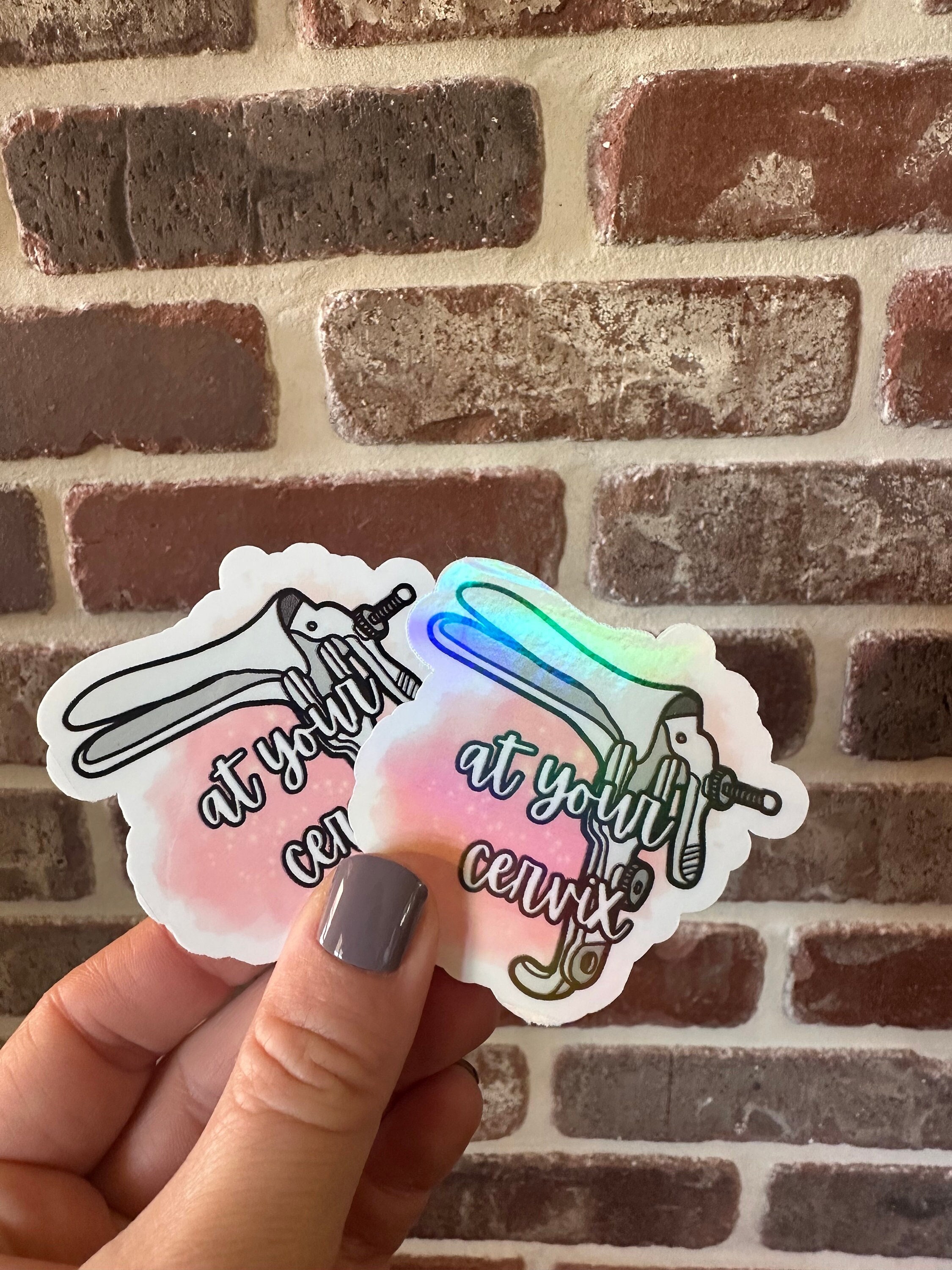 At Your Cervix Funny OBGYN Sticker, Women's Health, Nurse Stickers ...