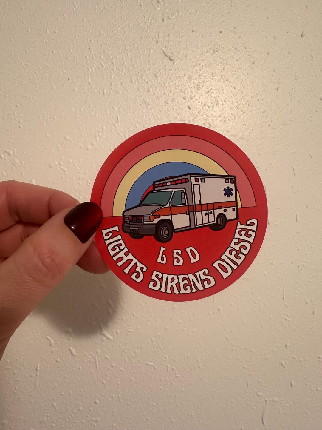 Lights Sirens Diesel Ambulance Sticker, EMT First Responder Decal - Etsy