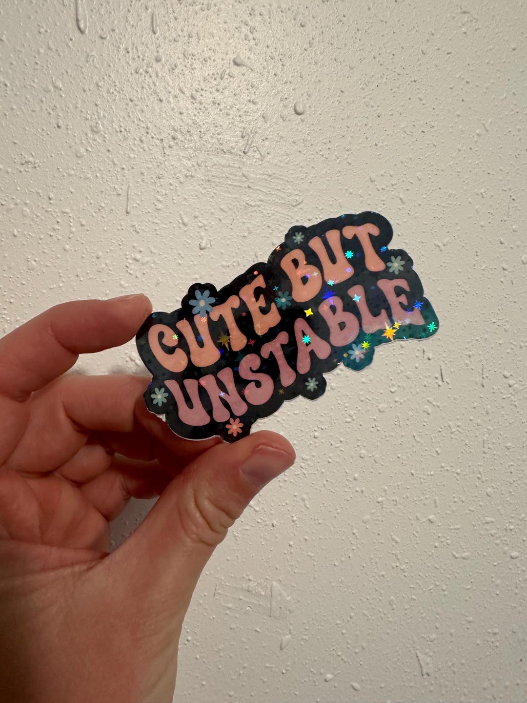 Cute but Unstable,funny Mental Health Kiss-cut Stickers, Positive ...