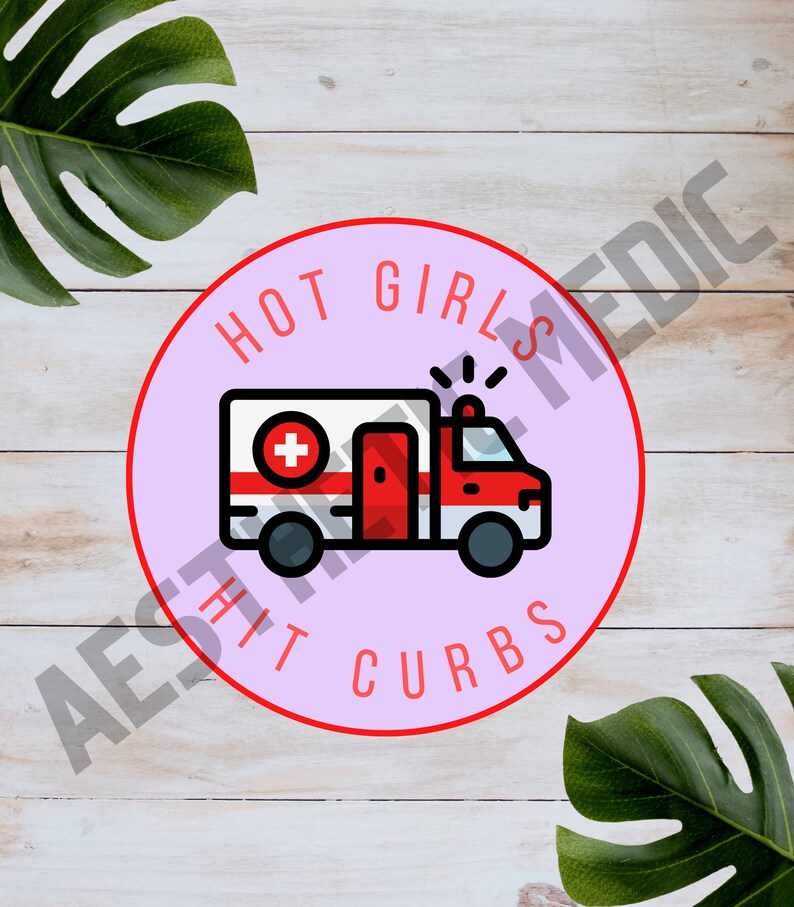 Hot Girls Hit Curbs Ambulance Fire Truck EMS Sticker - Etsy