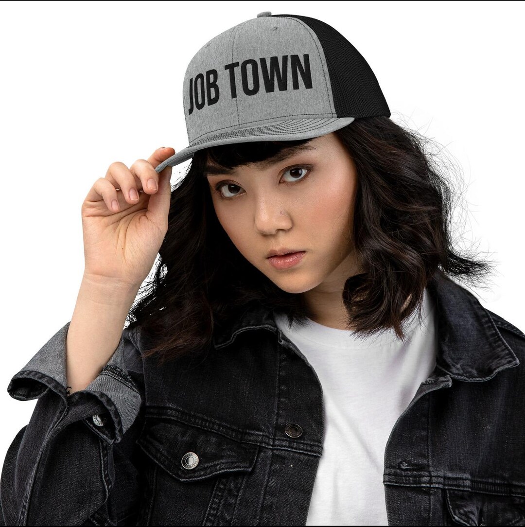 Job Town Trucker Hat, Firefighter Trucker Hat, Snap Back Hat ...