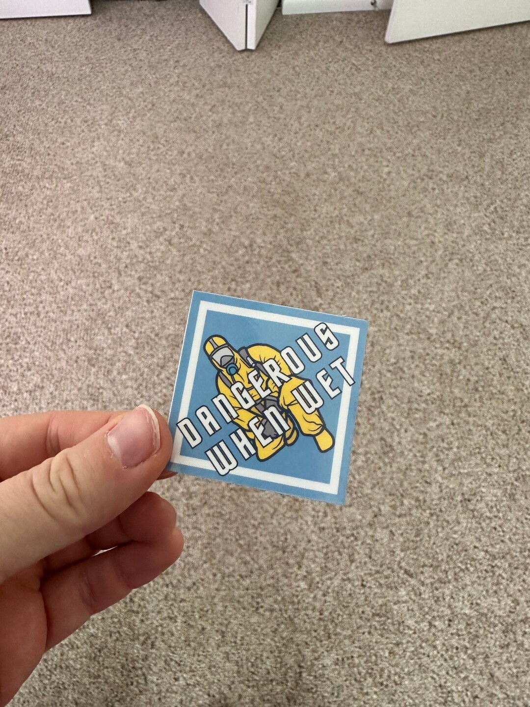 Dangerous When Wet Hazmat Firefighter Sticker - Etsy