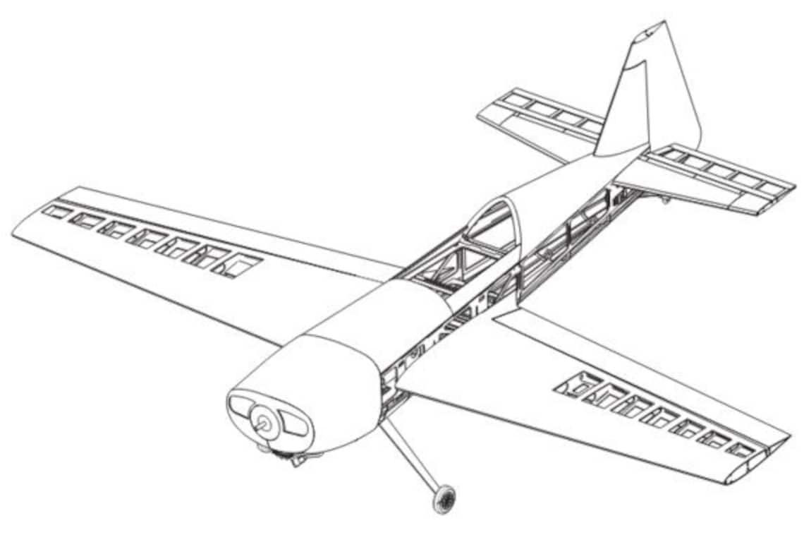 Aircraft RC Plane Model MX2 Digital Plans / PDF + DXF - Etsy