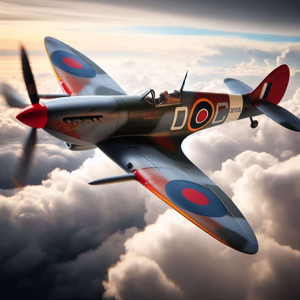 Aircraft RC Plane Model Spitfire MK9 Digital Plans PDF + DXF - Etsy