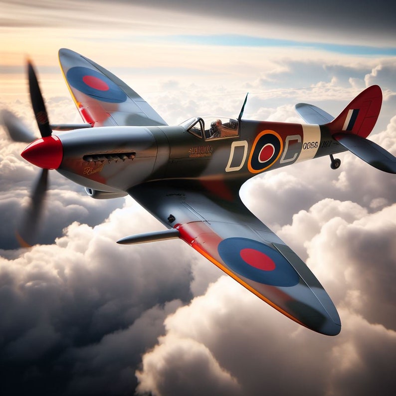 Aircraft RC Plane Model Spitfire MK9 Digital Plans PDF + DXF - Etsy