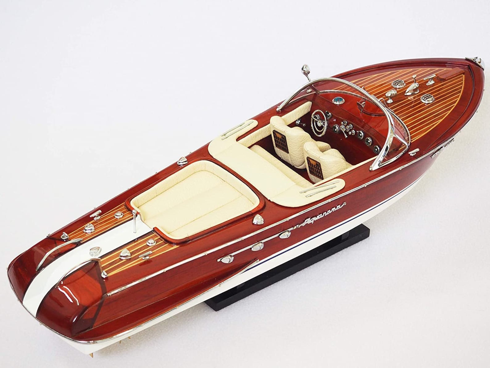 Rc Model Ship Runabout RIVIERA 17 Riva Aquarama 1:10 Scale Digital ...