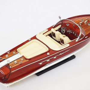 Rc Model Ship Runabout RIVIERA 17 Riva Aquarama 1:10 Scale Digital ...