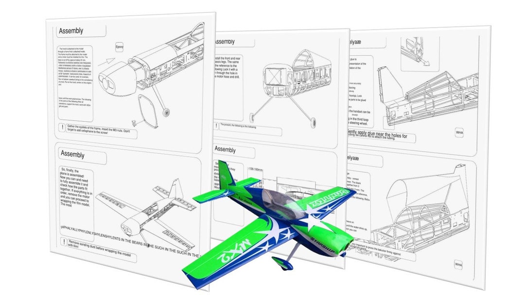 Aircraft RC Plane Model MX2 Digital Plans / PDF + DXF - Etsy