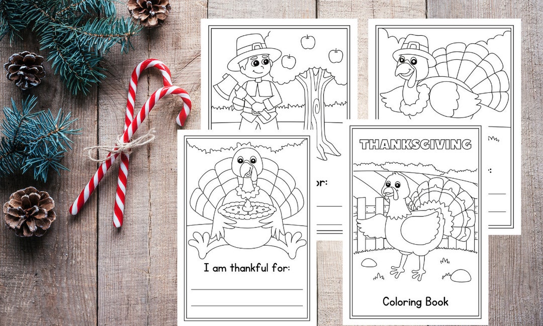Thanksgiving Gratitude Coloring Worksheets Thanksgiving - Etsy