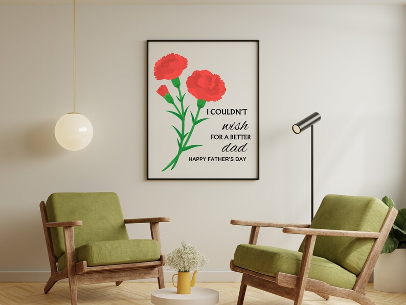 I Could Not Wish for a Better Daddy Wall Art, Printable Better Daddy ...