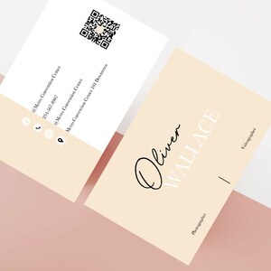 Editable Business Card Template With QR Code, Ready for Instant ...