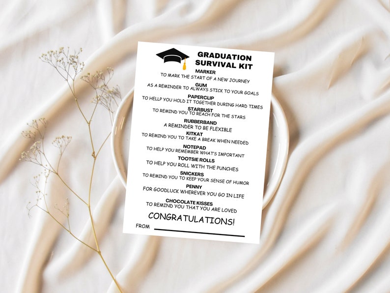 Graduation Survival Kit, Graduate Gift Idea, Graduation Survival Kit ...