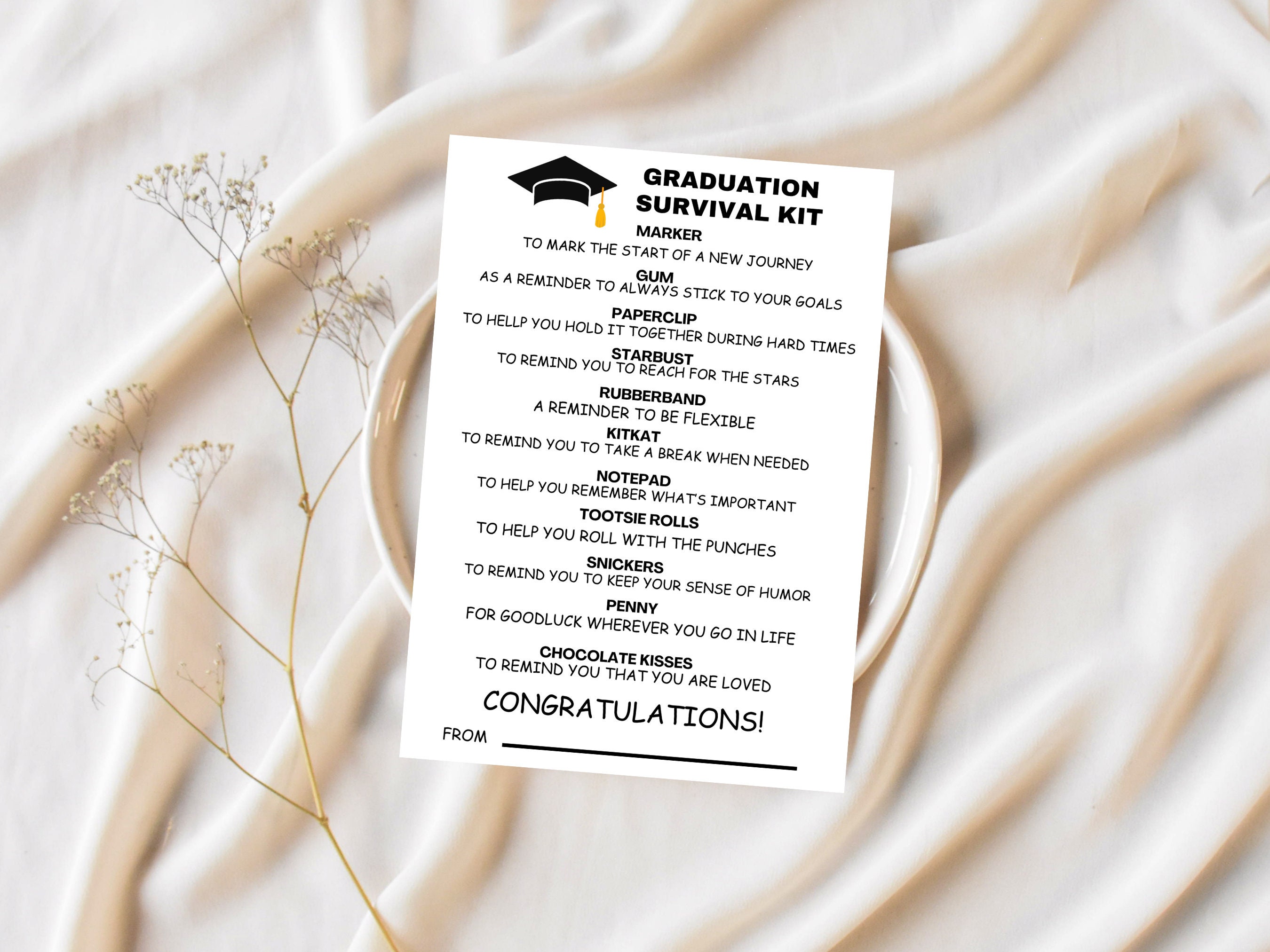 Graduation Survival Kit, Graduate Gift Idea, Graduation Survival Kit ...