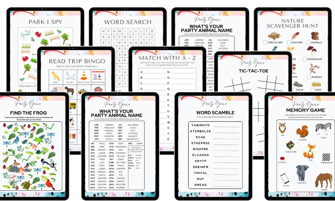 Ultimate Party Game Bundle, Party Game, Kid Party Game, Teens Party ...