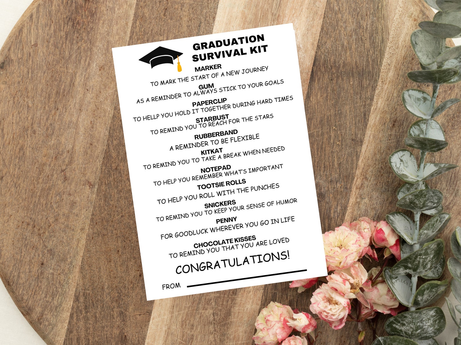 Graduation Survival Kit, Graduate Gift Idea, Graduation Survival Kit ...