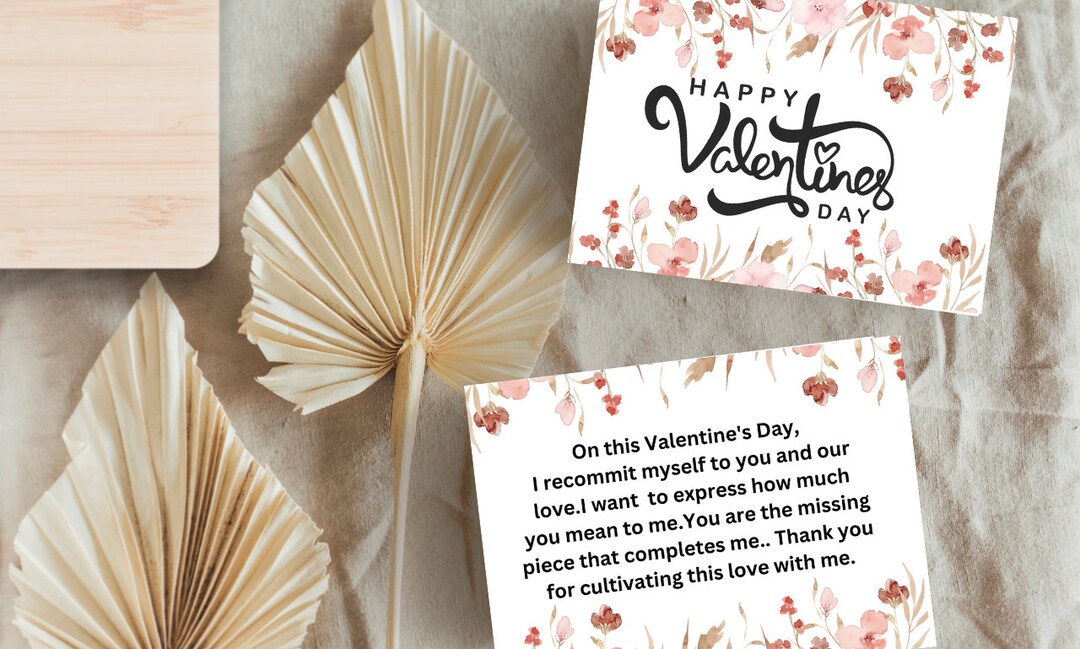 Editable Happy Valentine's Day Greeting Card,happy Valentine's Day ...