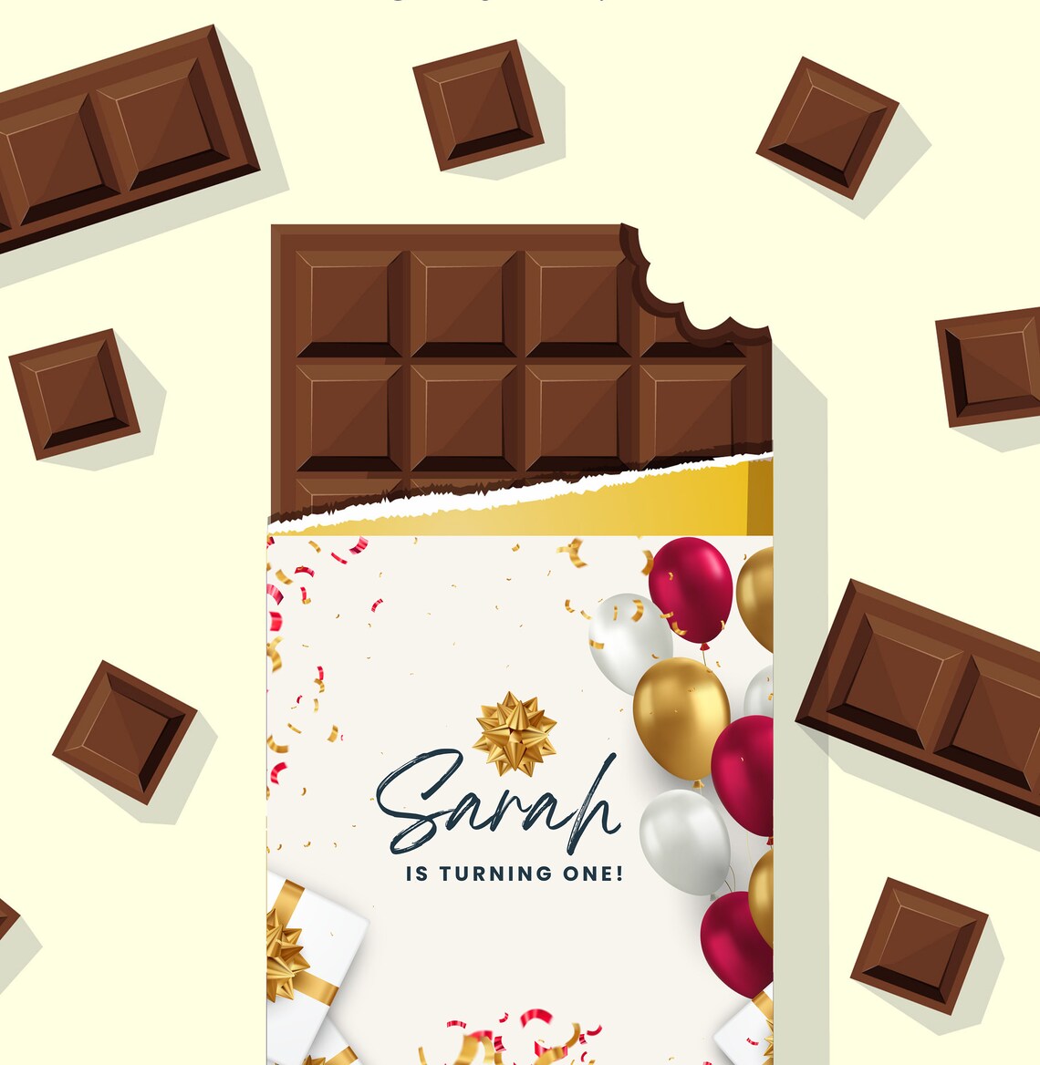 Birthday Chocolate Bar Template, Hershey Chocolate Bar Wrapper ...