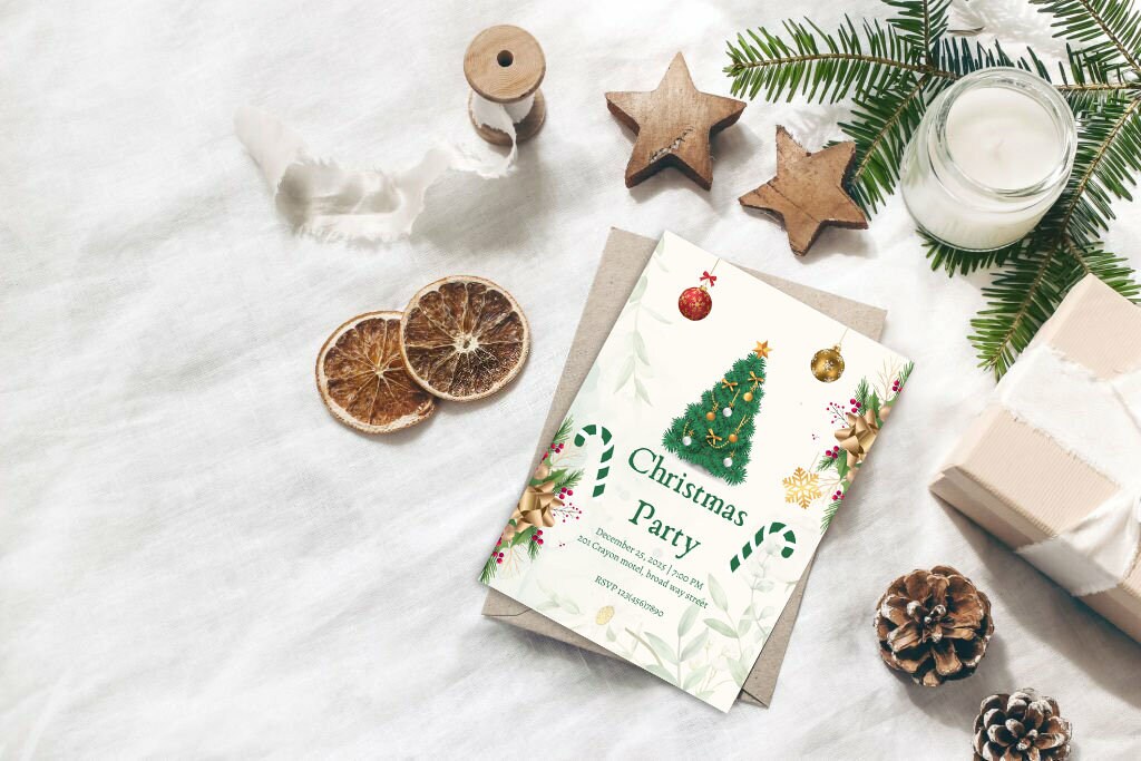 Personalized Christmas Party Invitation: Celebrate Love in - Etsy