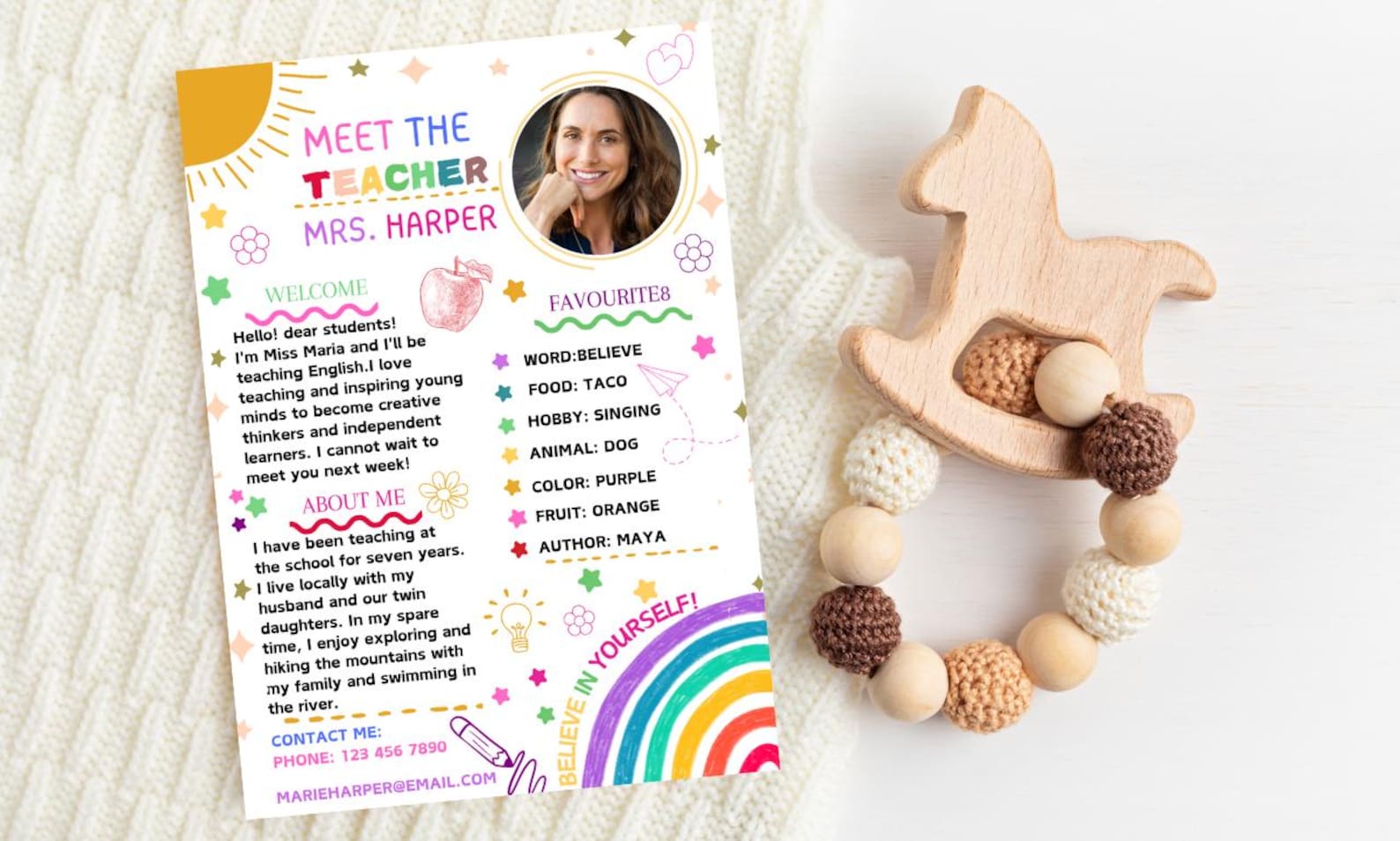 Meet the Teacher Template,meet the Teacher Kindergarten Letter, Meet ...