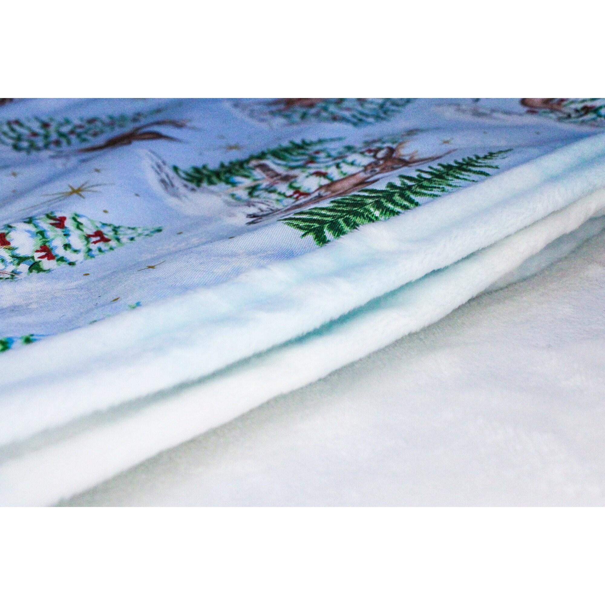 Reindeer North Pole Baby Blanket and Lovey/security Blanket - Etsy