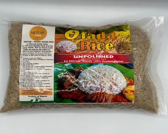 Premium Ofada Rice – Unpolished, Whole Grain Nigerian Rice | 10lb Bag ...
