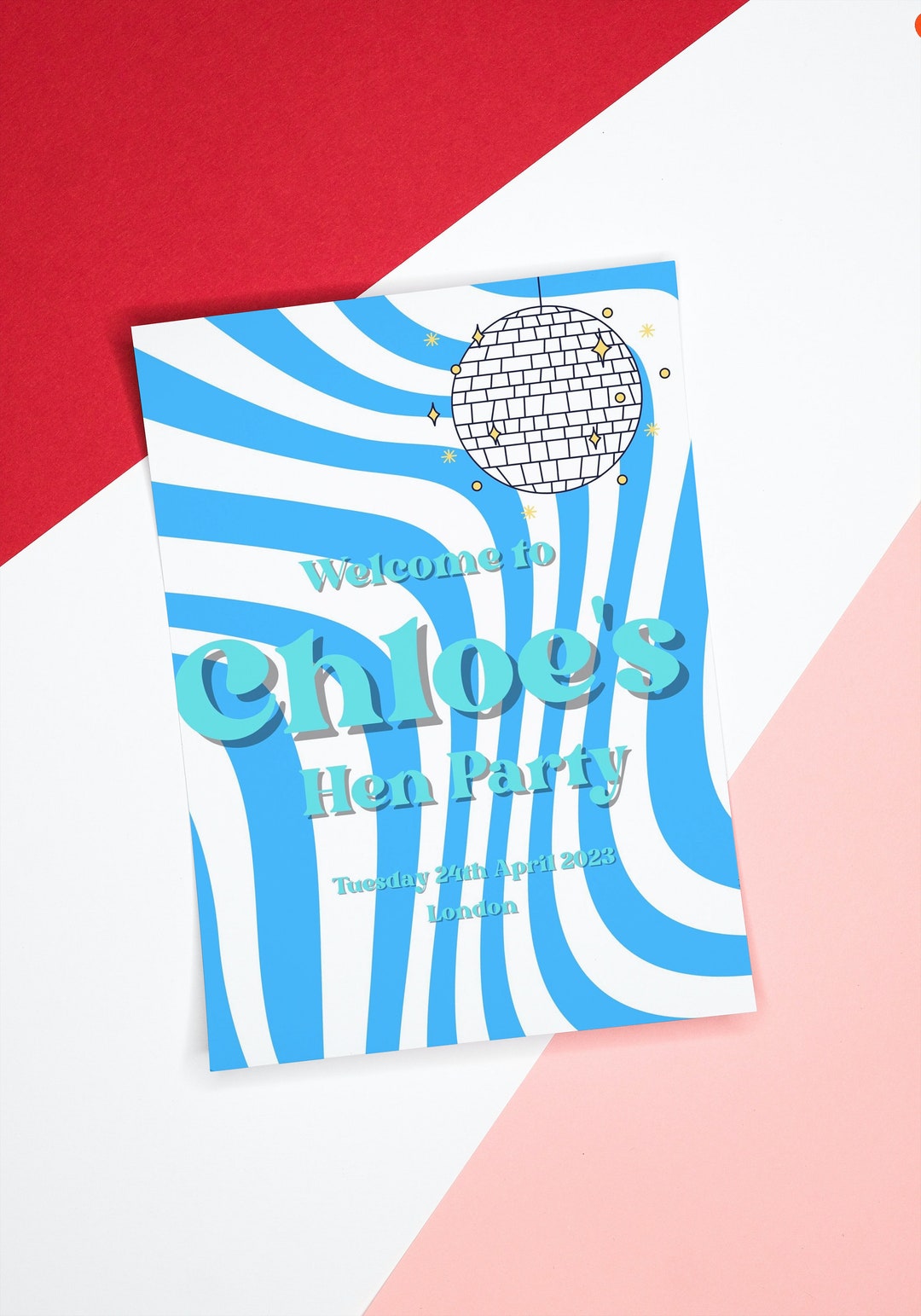 Abba Hen Party Welcome Sign, Abba Bachelorette Sign, Mamma Mia Welcome ...