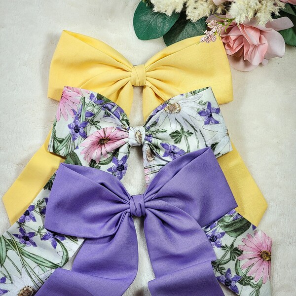Spring Hair Bows - Etsy