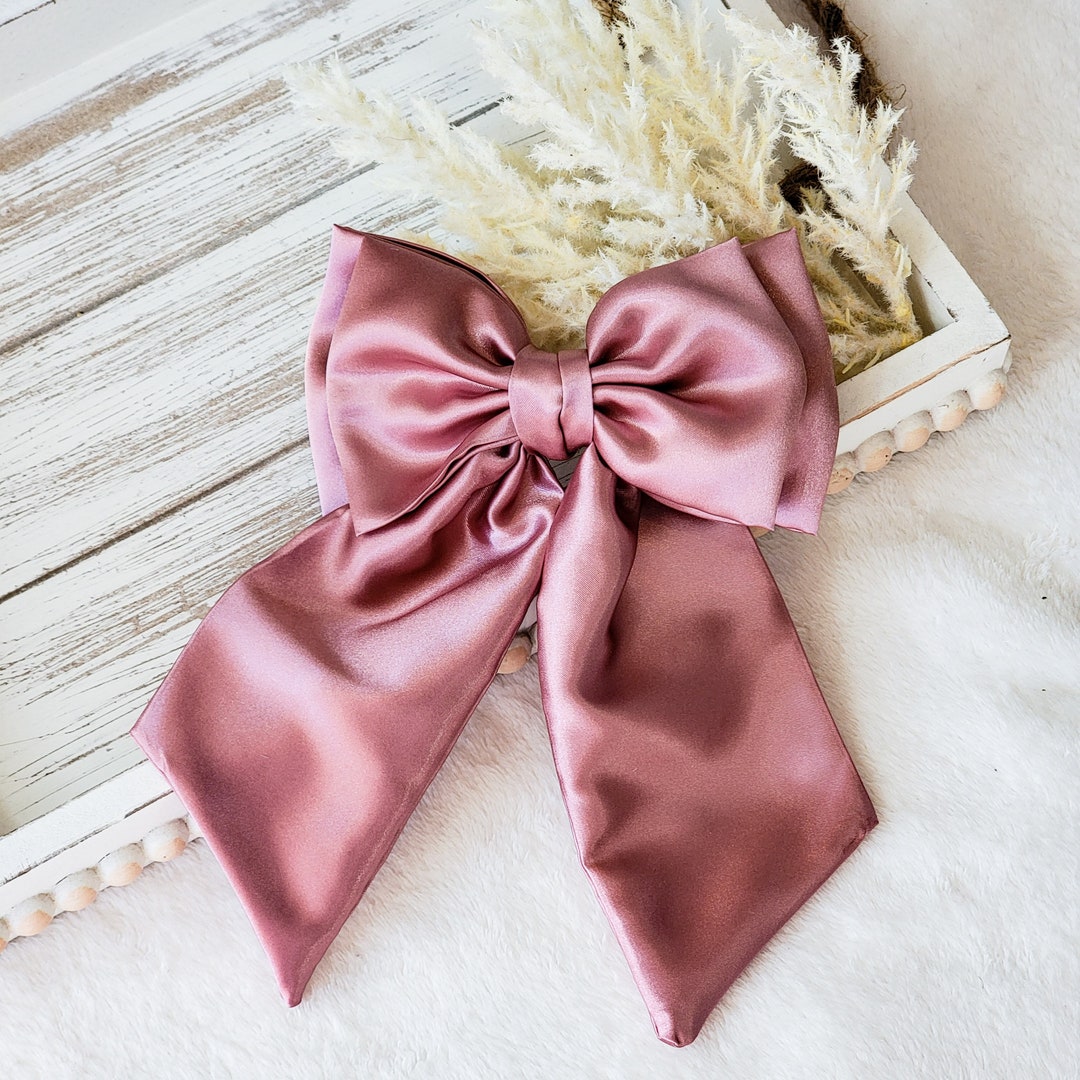 Satin Hair Bows, Coquette Hair Bows, Women Hair Bow, Elegant Hair Bows ...