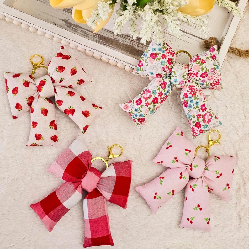 Puffy Bow Keychain for Handbags, Handbag Accessories for Women ...
