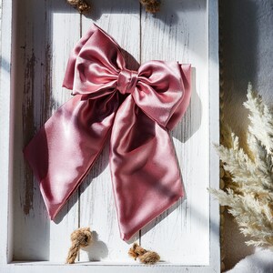 Satin Hair Bows, Coquette Hair Bows, Women Hair Bow, Elegant Hair Bows ...