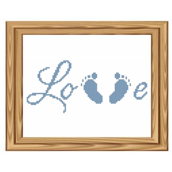 Baby Feet Cross Stitch Pattern - Etsy