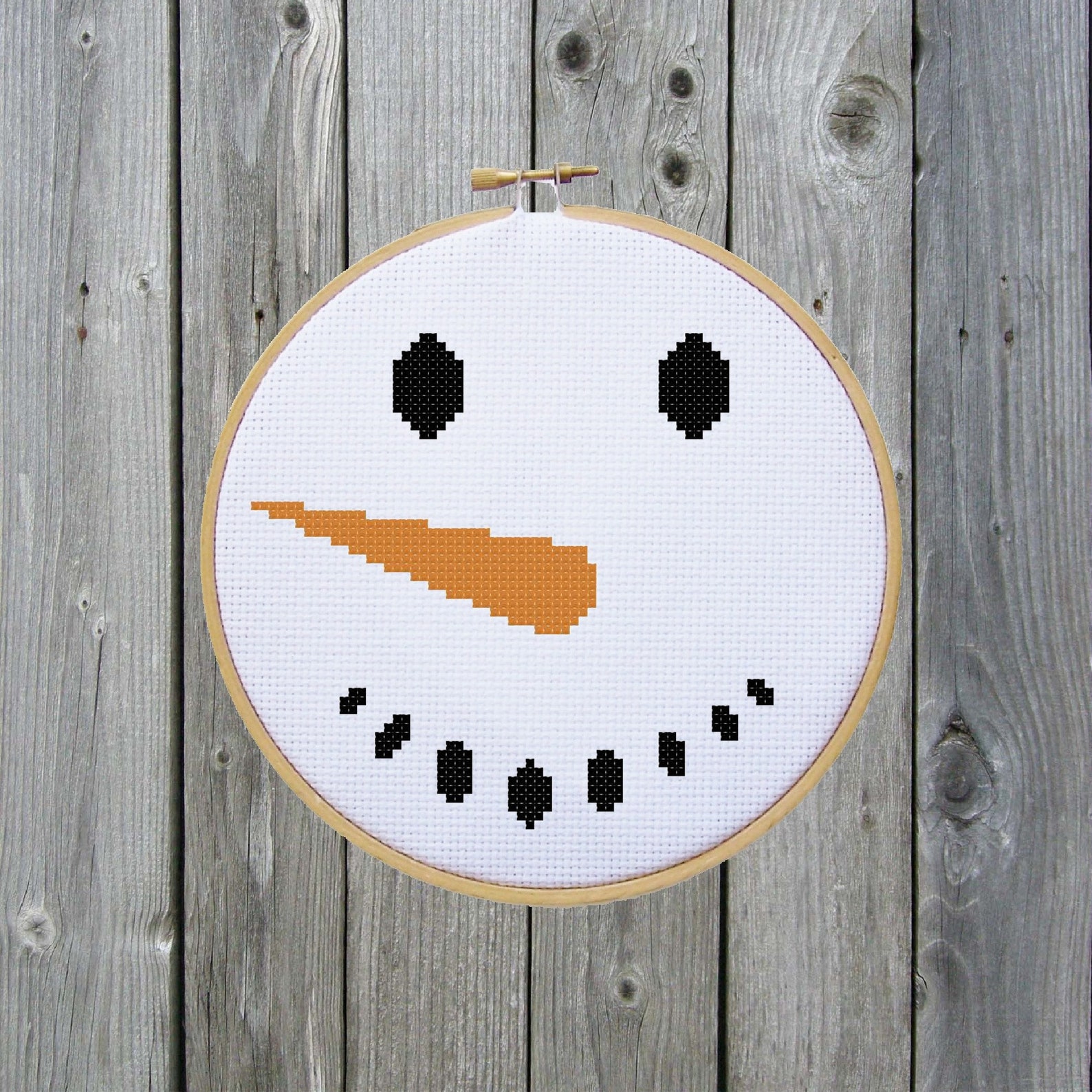 Snowman Cross Stitch Pattern - PDF File - Instant Download - Winter ...