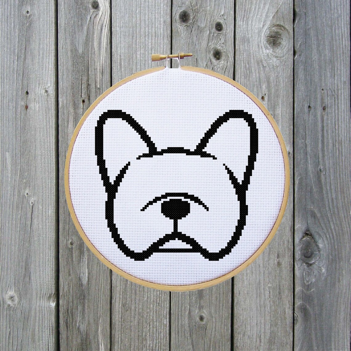 Bulldog Cross Stitch Pattern - Instant Download - X Stitch Pattern, Dog ...