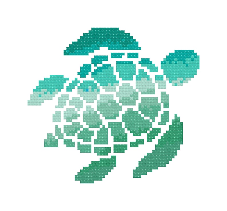 Sea Turtle Cross Stitch Pattern - PDF File - Instant Download - X ...