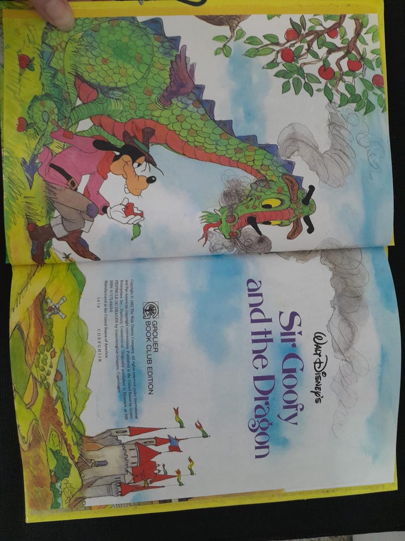 Vintage Disney's Goofy Book: Sir Goofy and the Dragon Hardcover - Etsy