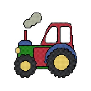 Tractor Cross Stitch Pattern - Digital File - Instant Download - X ...