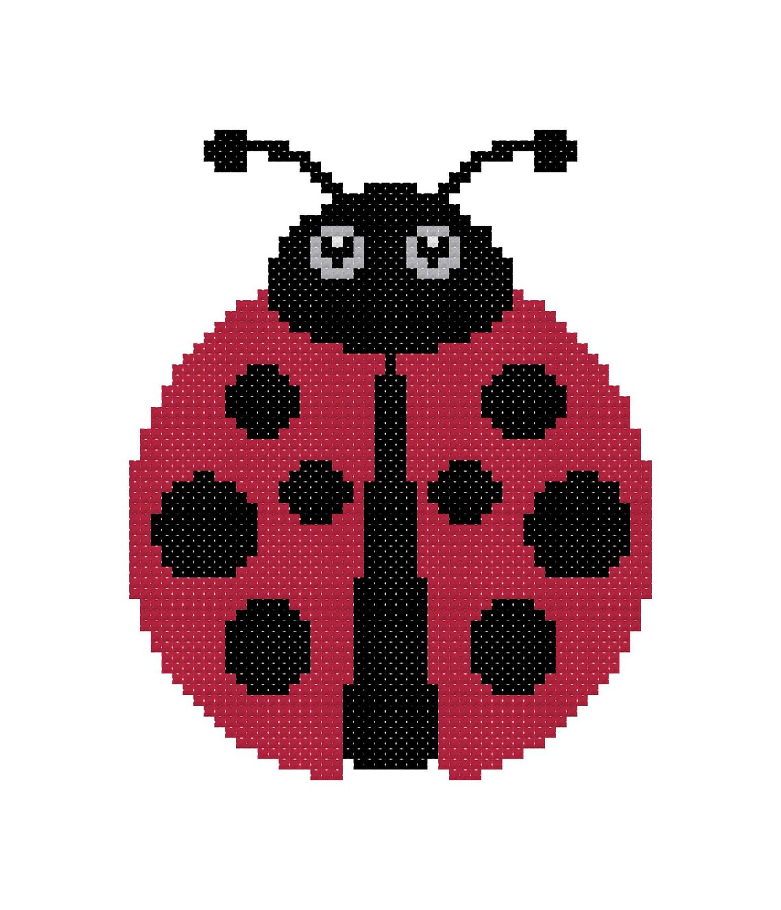 Ladybug Cross Stitch Pattern Instant Download - Digital File - Hoop Art ...