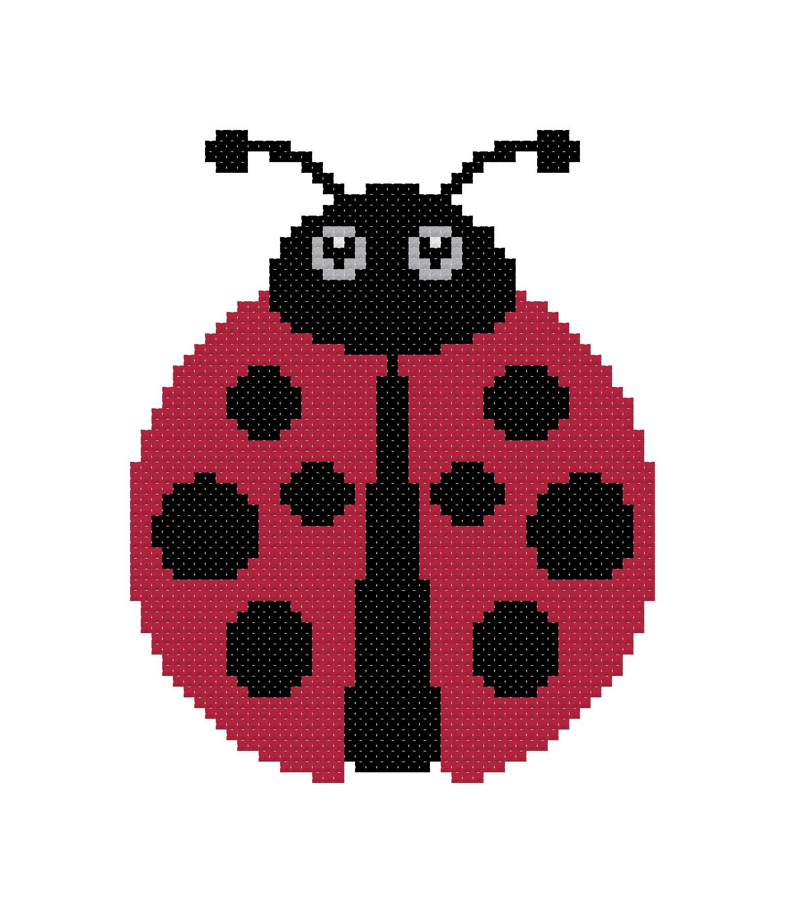 Ladybug Cross Stitch Pattern Instant Download - Digital File - Hoop Art ...