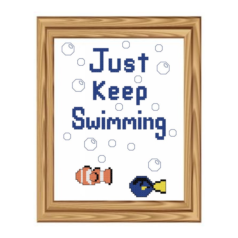 Fish Cross Stitch Pattern - Instant Download - Easy Cross Stitch ...