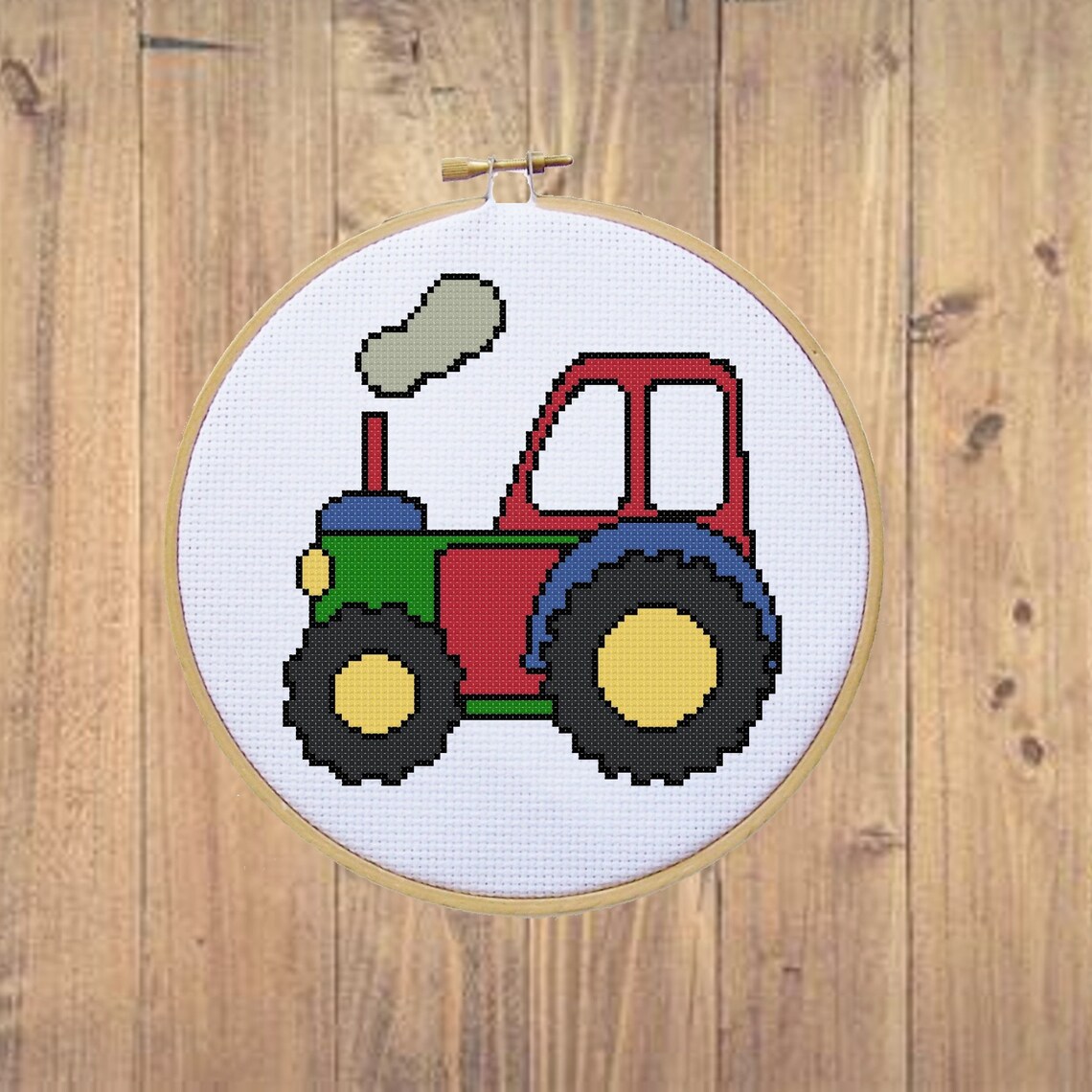 Tractor Cross Stitch Pattern - Digital File - Instant Download - X ...