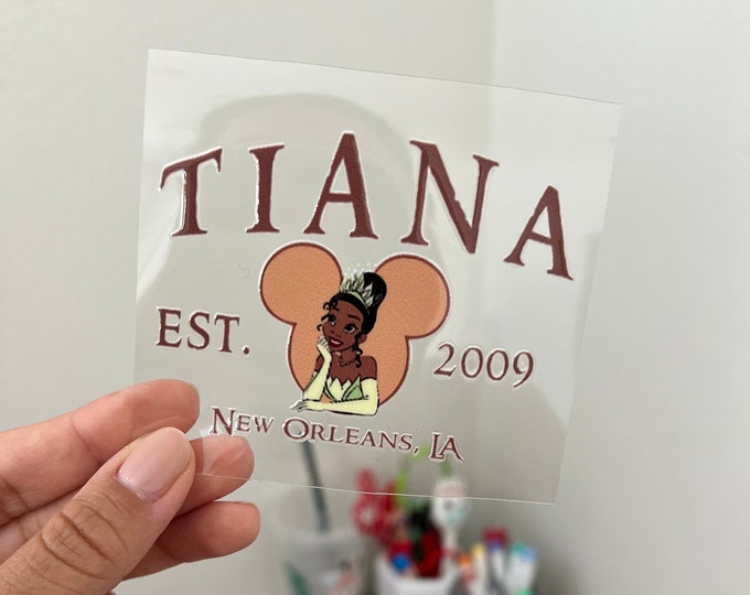 Princess and the Frog UVDTF Decal Disney Inspired Permanent Decal for ...