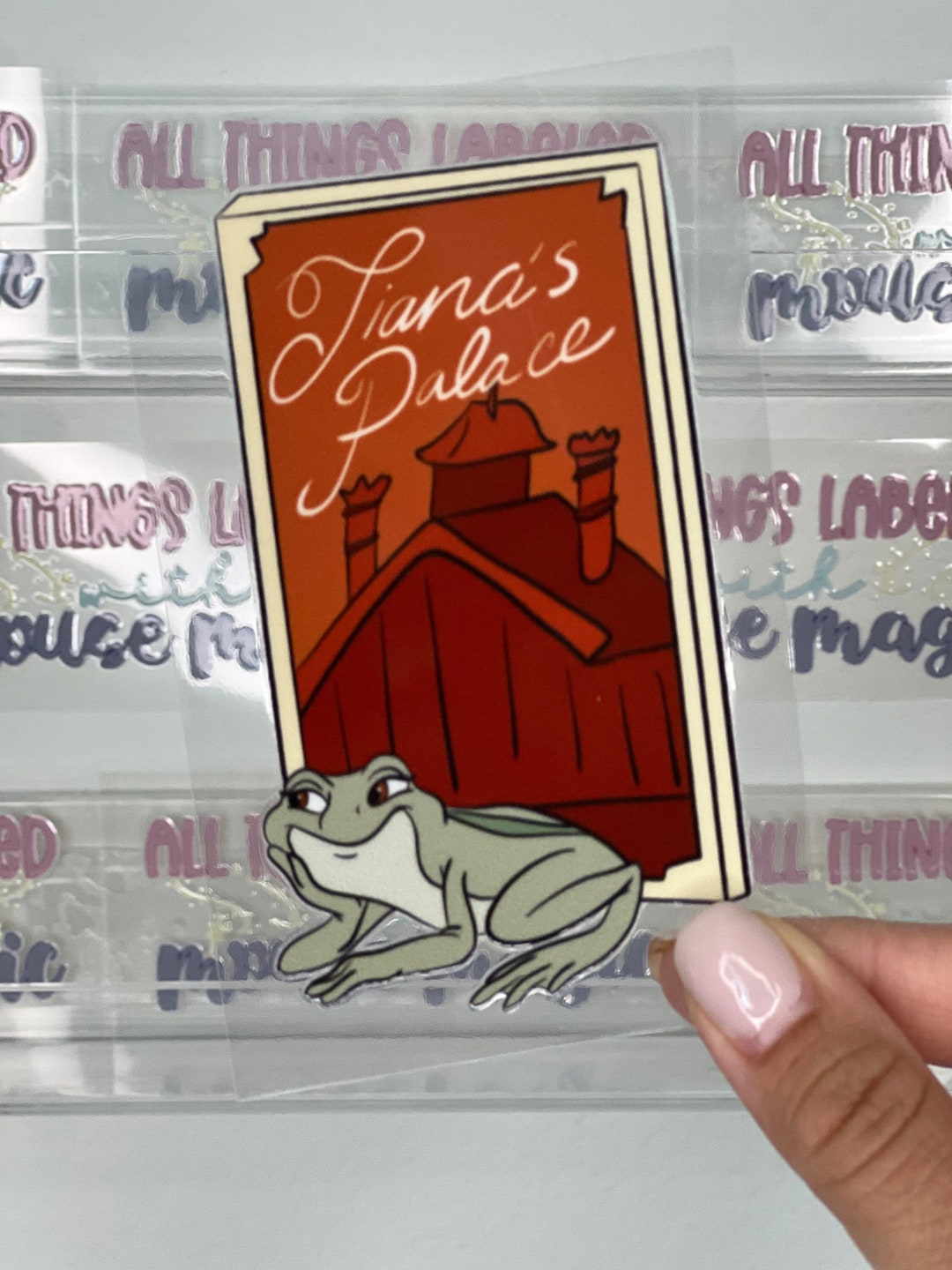 Tiana's Palace UV DTF Disney Inspired Decal Princess - Etsy