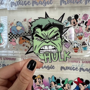 Hulk UV DTF Disney Inspired Decal Marvel Tumbler | Ready to Apply ...