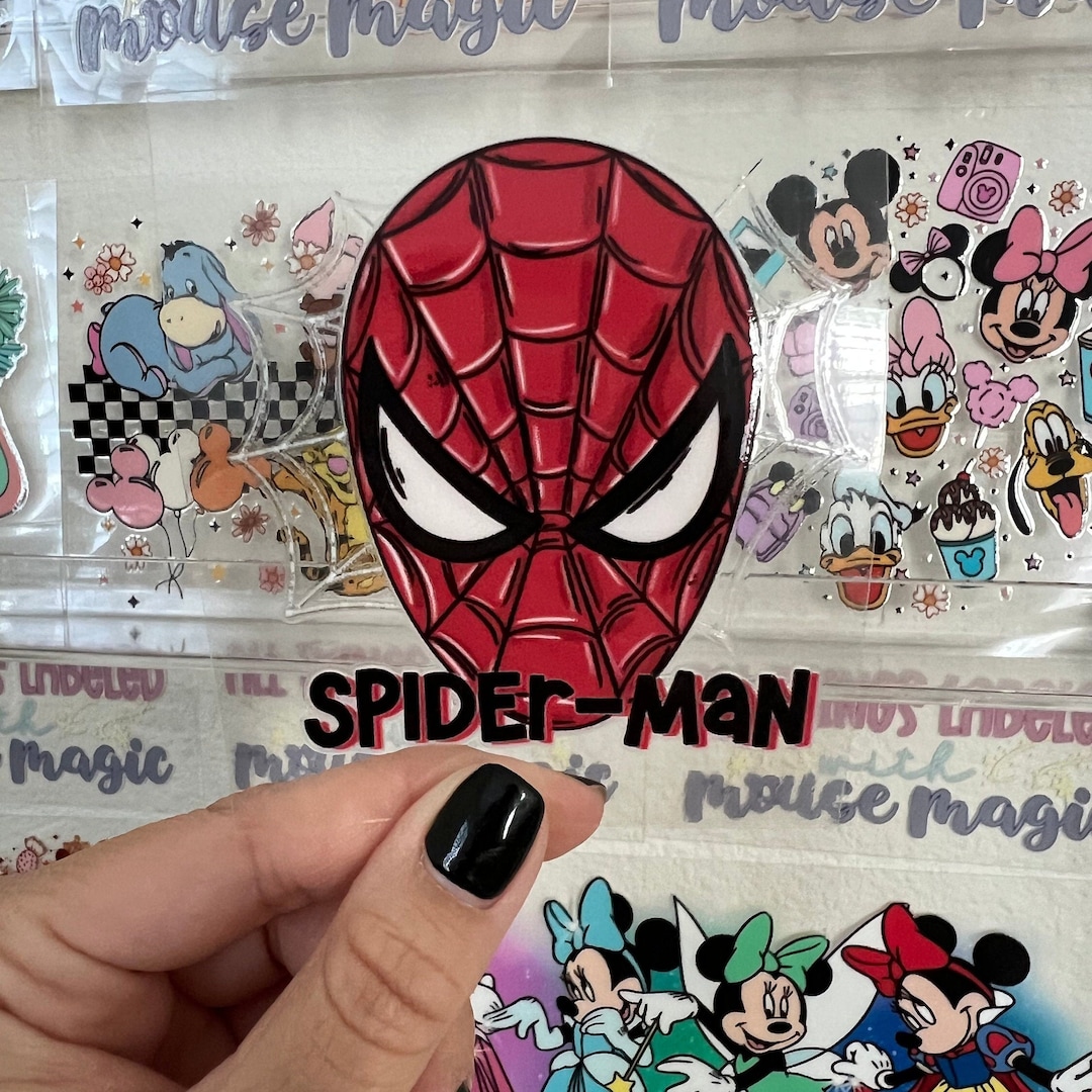 Spiderman UV DTF Disney Inspired Decal Marvel Tumbler | Ready to Apply ...