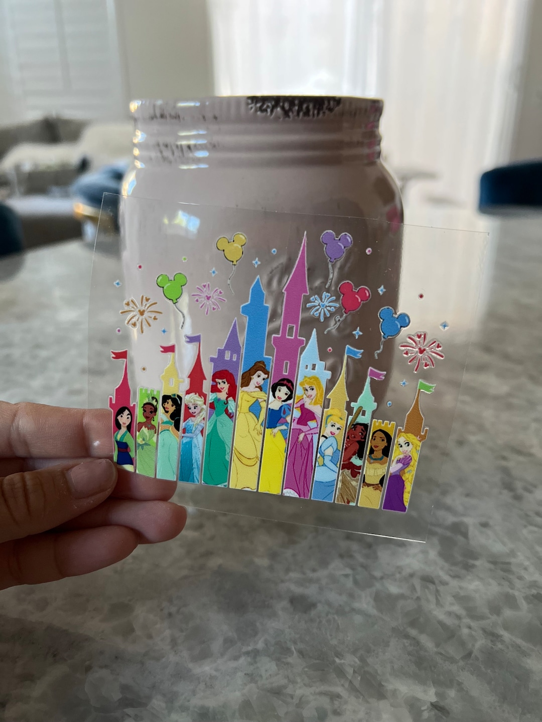 Princesses UVDTF Decal Disney Princess Inspired Permanent Decal for ...
