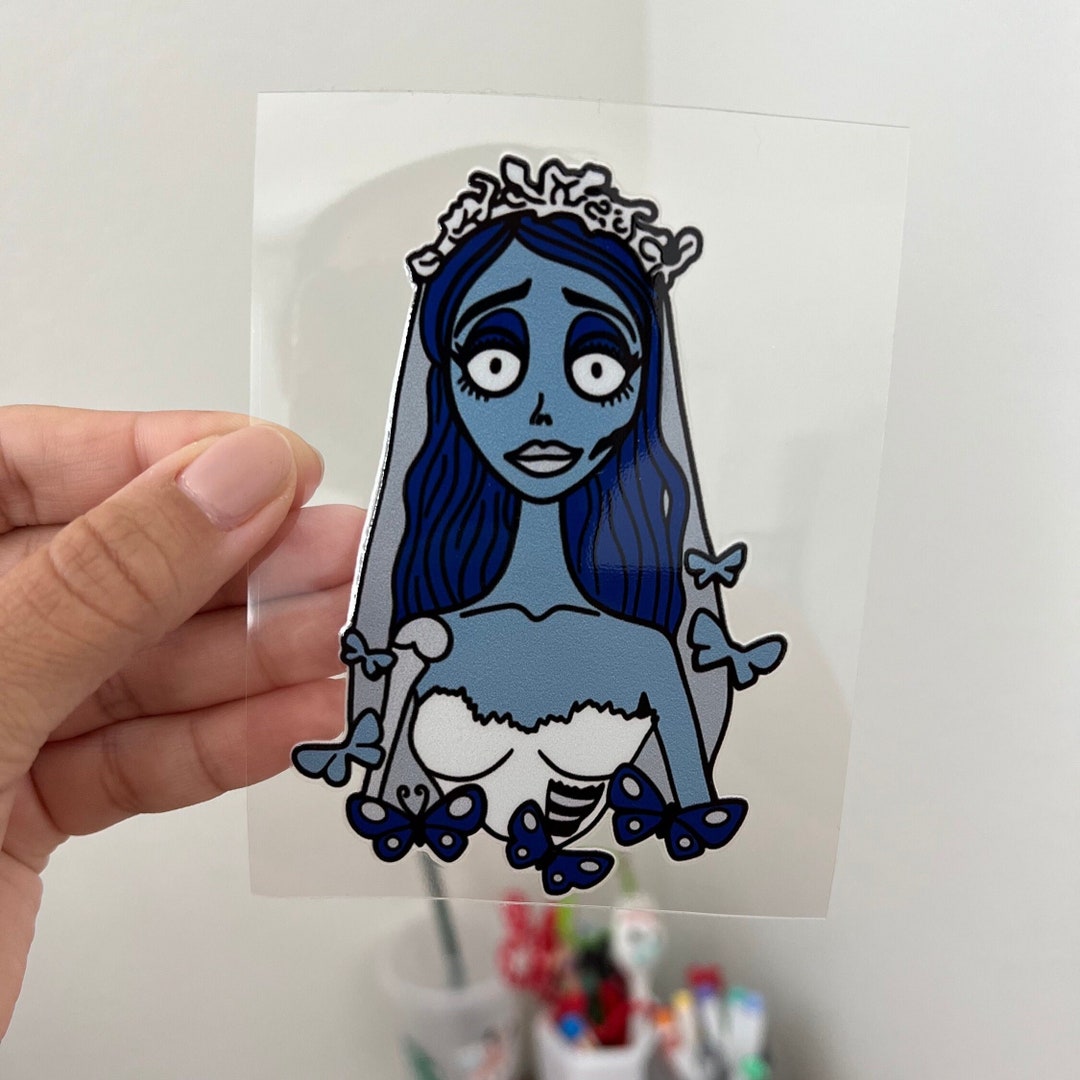 Disney Inspired Halloween UV DTF Corpse Bride Decal Spooky Permanent ...