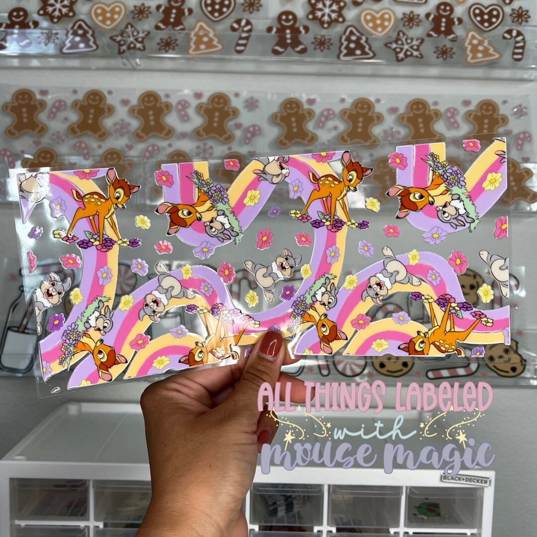 Retro Baby Dear UV Direct to Film Disney Inspired Holiday 16oz Libby ...