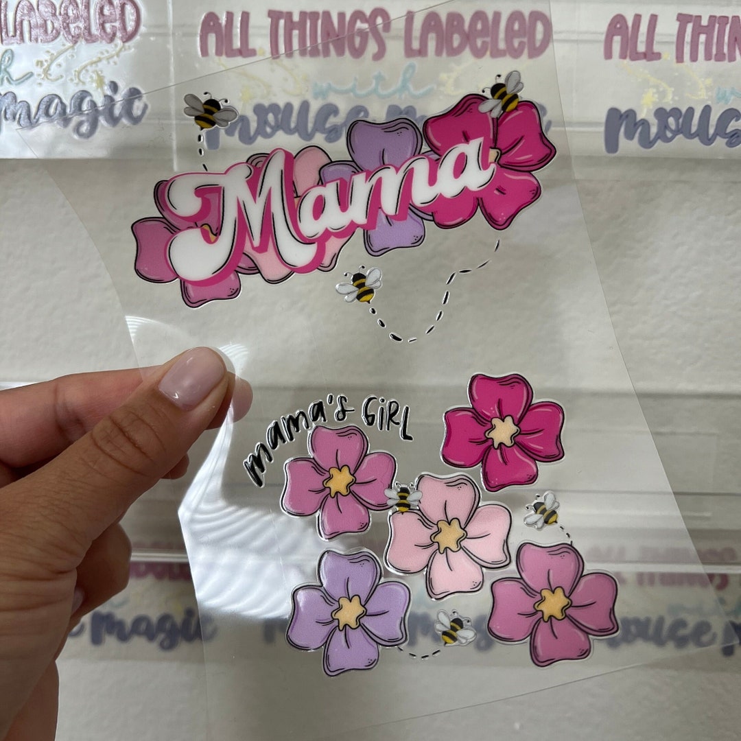 Mama and Mamas Girl UV DTF Floral Mothers Day Inspired Tumbler Matching ...