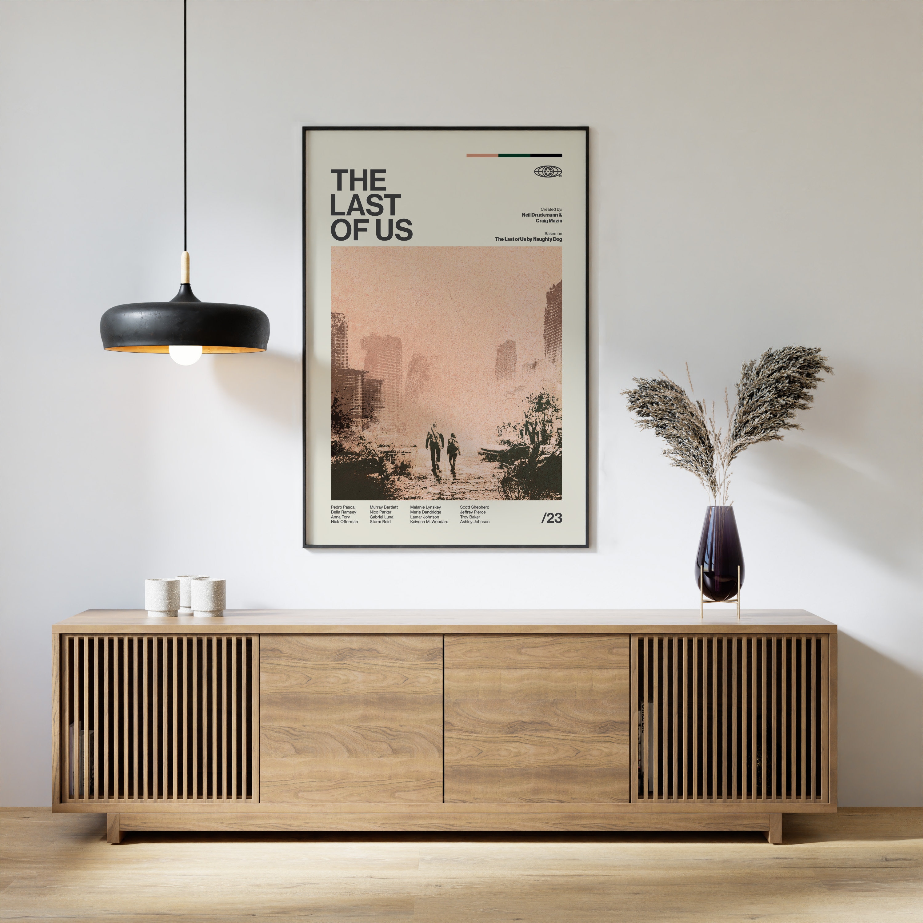 The Last Of Us Inspired Poster, Mid Century Modern, Art Print, Movie ...