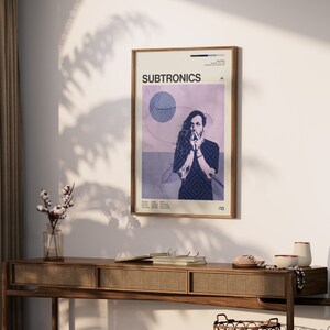 Subtronics Inspired Poster Retro Style Print Mid Century Modern ...